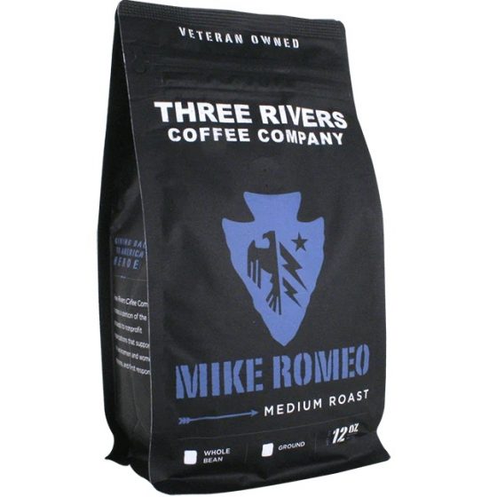 TRCC Mike Romeo Ground Decaf12oz – Americraft Coffee and Tea Company