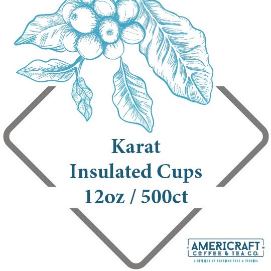 12oz Karat insulated cups 500ct – Americraft Coffee and Tea Company